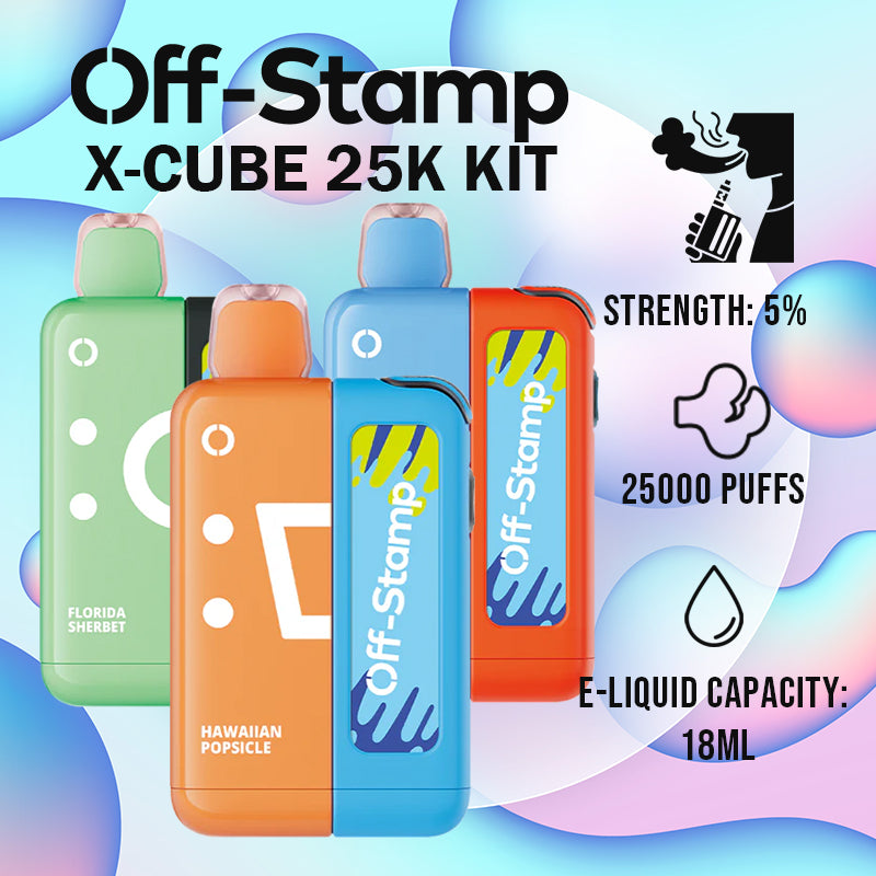 OFF-STAMP X Cube 25K Kit Disposable Pod By Lost Mary – VapeCentralWholesale